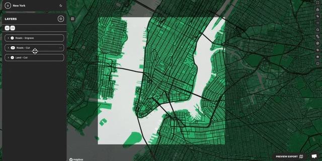 Laser Map Maker - Create. Download. Cut. Engrave.