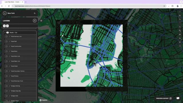 Laser Map Maker - Create. Download. Cut. Engrave.